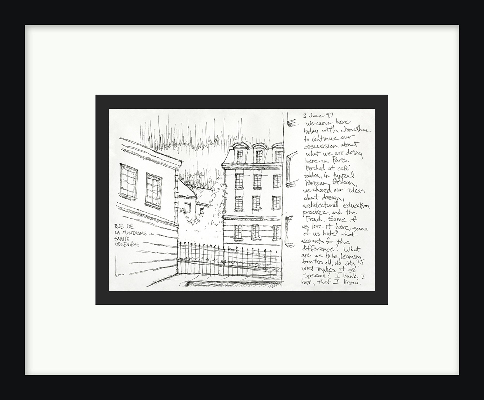 Wendover Art Group Rue De La Montagne by Christopher Kennedy - Picture Frame Textual Art on ...